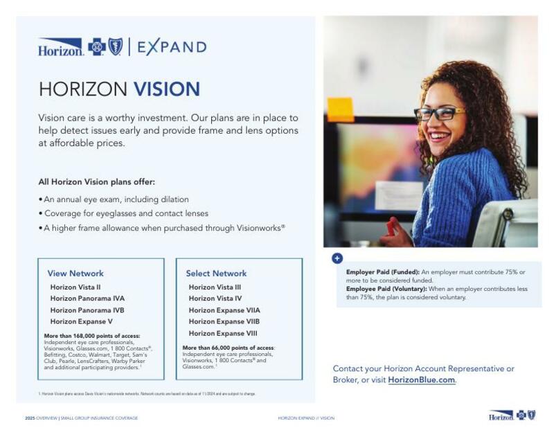 2025 Small Group Vision Insurance Overview